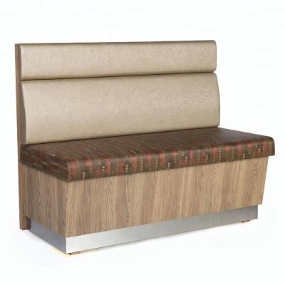 China Modern Restaurant Sofa Booth Seating, High End Leather PU Pylwood Frame Restaurant Cafe Furniture Booth Sofa Seat Bench for sale