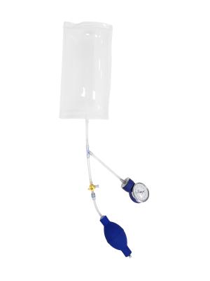 China Medical Grade Pressure Infusor Bag with Pressure Gauge 1000ml for IV Fluid Management for sale