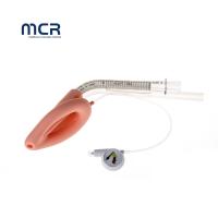 China Curved Laryngeal Mask Airway Double Lumen 95° Silicone Cuff Sizes 1.0 to 5.0 for sale