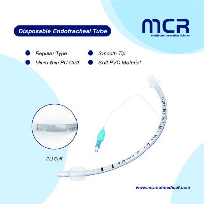 China Sterile Medical Endotracheal Tube Cuffed Uncuffed ID 2.5-10.0mm CE ISO for sale