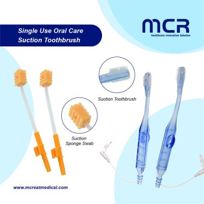 China Disposable Suction Toothbrush for Ventilated Patients - Adult Size I & II Models for Oral Hygiene and VAP Prevention for sale