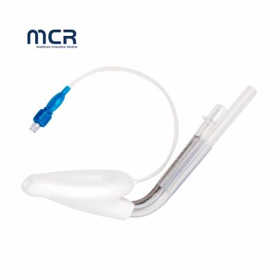 China Double Lumen Curved Laryngeal Mask Airway with Aspiration Port Sizes 1.0-5.0 for sale