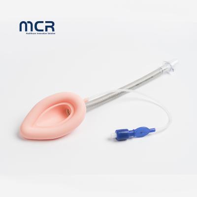 China Reinforced Reusable Laryngeal Mask Airway Medical Silicone LMA Size 1.0 to 5.0 for sale