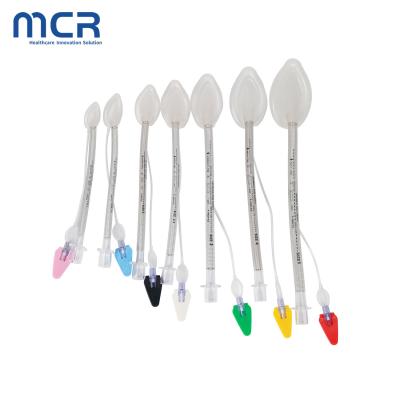 China Disposable Medical PVC Laryngeal Mask Airway Reinforced Type Sizes 1.0 to 5.0 for sale