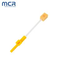 China Medical Toothbrush with Nylon Polished Bristles and Suction Swab Adult Size I for sale