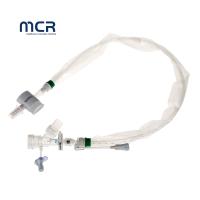 China Closed Suction Catheter with Y Piece 10fr 12fr 14fr 16fr Soft Blue Tip Double Swivel Connector for ICU Ventilation for sale