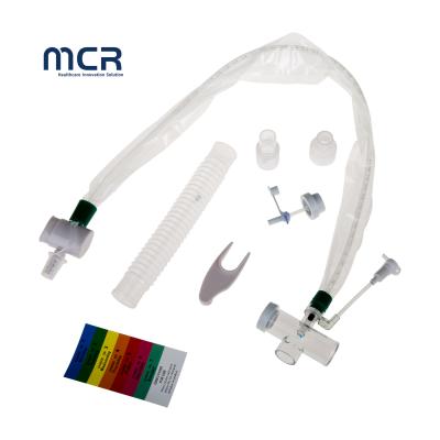 China T Type Closed Suction System 7Fr 8Fr 9Fr Ethylene Oxide Sterilized Continuous Breathing Soft Blue Tip for Adult Child for sale