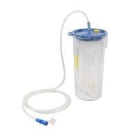 China Disposable 1500ml 2500ml Suction Liner Bag with Medical Grade PVC Canister for sale