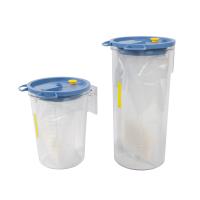 China Disposable Medical Suction Liner Bag 1500ml 2500ml with Anti-Overflow Canister EO Sterile for sale