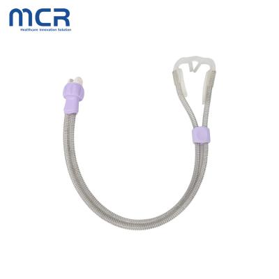 China Pediatric Nasal High Flow Cannula 12mm Tube ID 320mm Length DEHP Free Medical Grade PVC for sale