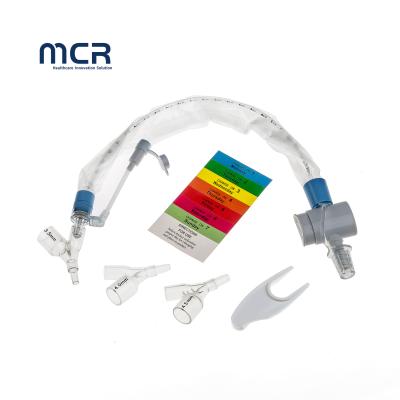 China 24H Closed Suction System Inline Catheter 5Fr-12Fr for VAP Prevention Medical Grade PVC for sale