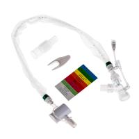 China Medical Grade Sterile Closed Suction Catheter 6Fr 24H Endotracheal Double Swivel Elbows for sale