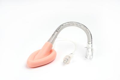 China Reinforced Silicone Laryngeal Mask Airway Medical Device with 15mm Connector for 5-100kg Patients for sale