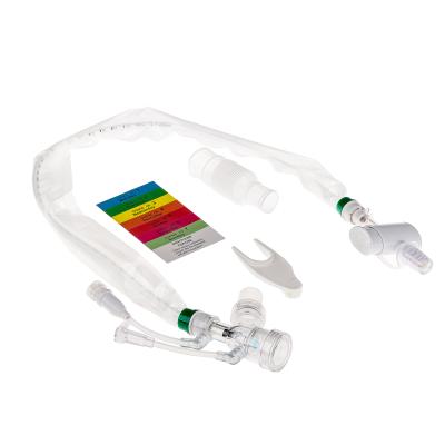 China PVC Closed Suction System Y-Piece 24H Tracheostomy 14Fr 300mm Airway Management for sale