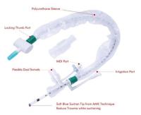 China Closed Suction Catheter 7Fr 24H Double Swivel Elbow Endotracheal Suction System for sale