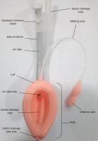 China Disposable Double Lumen Laryngeal Mask Airway Size 4.0 with Liquid Silicone Cuff for 50-70kg Patients for sale
