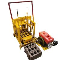 China Customized Hand Press Diesel Mobile Brick Machine for Cement Concrete Pavement for sale