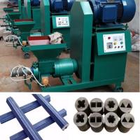 China Small Biomass Charcoal Briquette Machine 2030x1260x1080mm for Rice Husk Wood Coal 11kw for sale