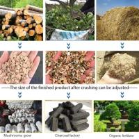 China Diesel Wood Chipper Shredder 420 Model 300-500 kg/h Capacity for Straw Hemp Cotton for sale