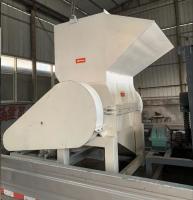 China 50HP Plastic Tank Crusher Pet Drum Granulator Blue Drum Crusher with Solid Knife Roller for sale