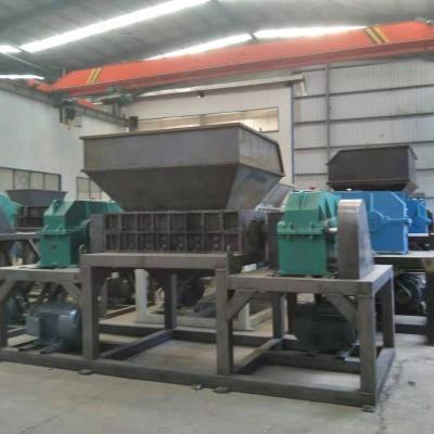 China Double Shaft Shredder 400-2200mm Chamber Metal Plastic Tire Scrap Steel Wire Car for sale