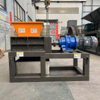 China MCS-400 Twin Shaft Shredder 7.5kW 300mm Chamber for Scrap Metal Plastic Glass Bottle for sale