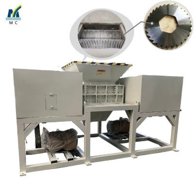 China Double Shaft Small Paper Shredder 400mm Chamber Waste Book Newspaper Recycling Machine for sale