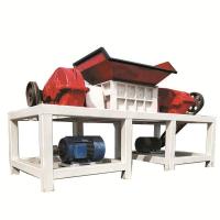 China Double Shaft Shredder 7.5-220KW for Plastic Film Pallets Textile Waste Recycling for sale