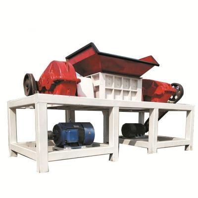 China Double Shaft Shredder 7.5-220KW for Plastic Film Pallets Textile Waste Recycling for sale