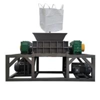 China SKD-11 DC53 Blade Double-Axis Shredder 7.5-220KW for Hard Plastic and Wire Scrap Recovery for sale
