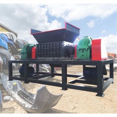 China Industrial Double Shaft Shredder 7.5-220KW for Plastic Rubber Tyre Waste Recycling for sale