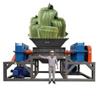 China Commercial Twin Shaft Plastic Pipe Shredder 15kW 800mm Chamber Recycling Machine for sale