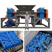 China Double Shaft Plastic Shredder 7.5-220KW for Film Pipe Basket Toy Recycling for sale