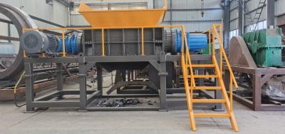 China 37kw HDPE LDPE Double Shaft Shredder for Waste Cement Shopping Bag 1000mm Chamber for sale