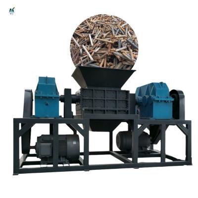 China Industrial Twin Shaft Wood Chipper Shredder 7.5-220KW Garden Waste Recycling Equipment for sale
