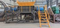 China Industrial Twin Shaft Plastic Shredder 7.5-220KW for PET Bottles Bags and Waste for sale