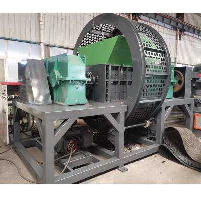 China Industrial Double Shaft Shredder 400-2200mm Chamber for Scrap Metal Aluminum Can Plastic Waste for sale