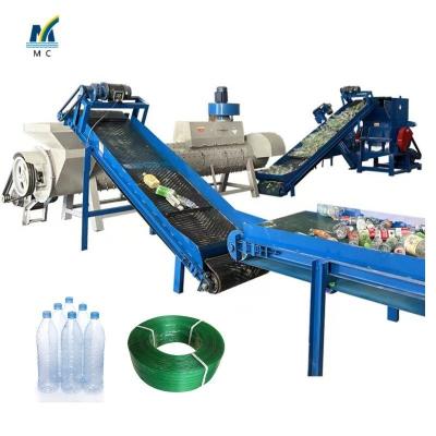 China PET Bottle Crushing Washing Recycling Line 300-2000kg/h Output 8-16mm Flakes for sale