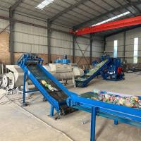 China Waste PET Bottle Washing Recycling Line 300-2000 kg/h with Drying Machine for sale