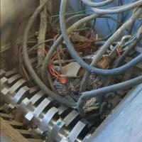 China Industrial Twin Shaft Shredder 7.5-220KW for Scrap Metal Tire Rubber Plastic Wood Recycling for sale