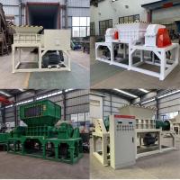 China Double Shaft Shredder 7.5-220KW for Metal Plastic Wood Waste Recycling Customizable for sale