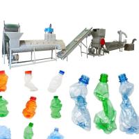 China PET Plastic Recycling Production Line 300-2000kg/h Crushing Washing Machine for Waste Bottles Film for sale