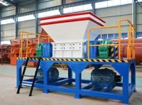 China Double Roll Rubber Shredder Machine 300mm Blade Diameter 80rpm for Waste Crumb Rubber Powder Recycling for sale