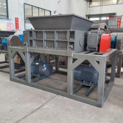China Textile Clothes Nylon Material Processed Double Hob Crusher Scrap Bag Shredder Machine for sale