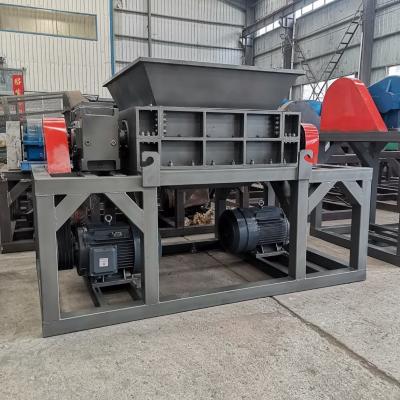 China Double Shaft Shredder 300mm Blade Diameter 80rpm for Plastic Bottle Scrap Foam Waste Rubber Tire for sale
