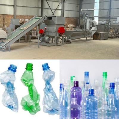 China PET Bottle Recycling Washing Line 300-2000kg HDPE Pipe Crushing Drying Plant for sale