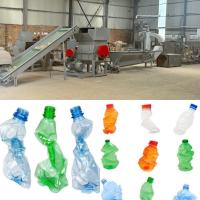 China PET Plastic Washing Line 300-2000kg/h Recycling Machine for Waste Bottles Film Flakes for sale