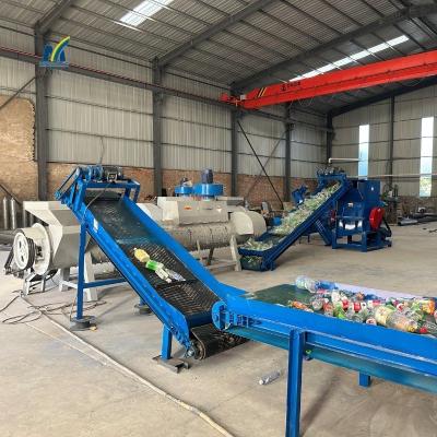 China PET Plastic Recycling Machine 300-2000kg/h Bottle Crusher Wash Dry Line for Waste Bottles Barrels Films for sale
