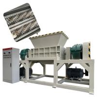 China Double Shaft Shredder 300mm Blade Diameter 30-90mm Screen for Soft Plastic Film Woven Bag for sale