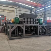 China Double Shaft Shredder 300mm Blade Diameter 30-90mm Screen for Soft Plastic Film Woven Bag for sale